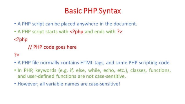 WD - Unit - 4 - PHP Basics | PDF