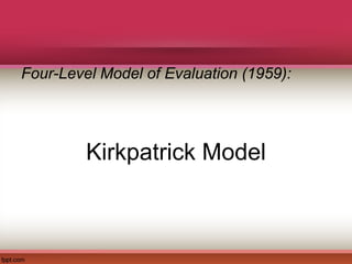 Training Evaluation | PPTX