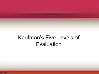 Training Evaluation | PPTX