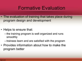 Training Evaluation | PPTX