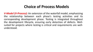 Project Approach: Intro. Technical Plan, Choice of Process Models ...