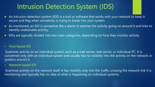 UNIT-4 network information security ID system | PPTX | Computer Networking | Computing