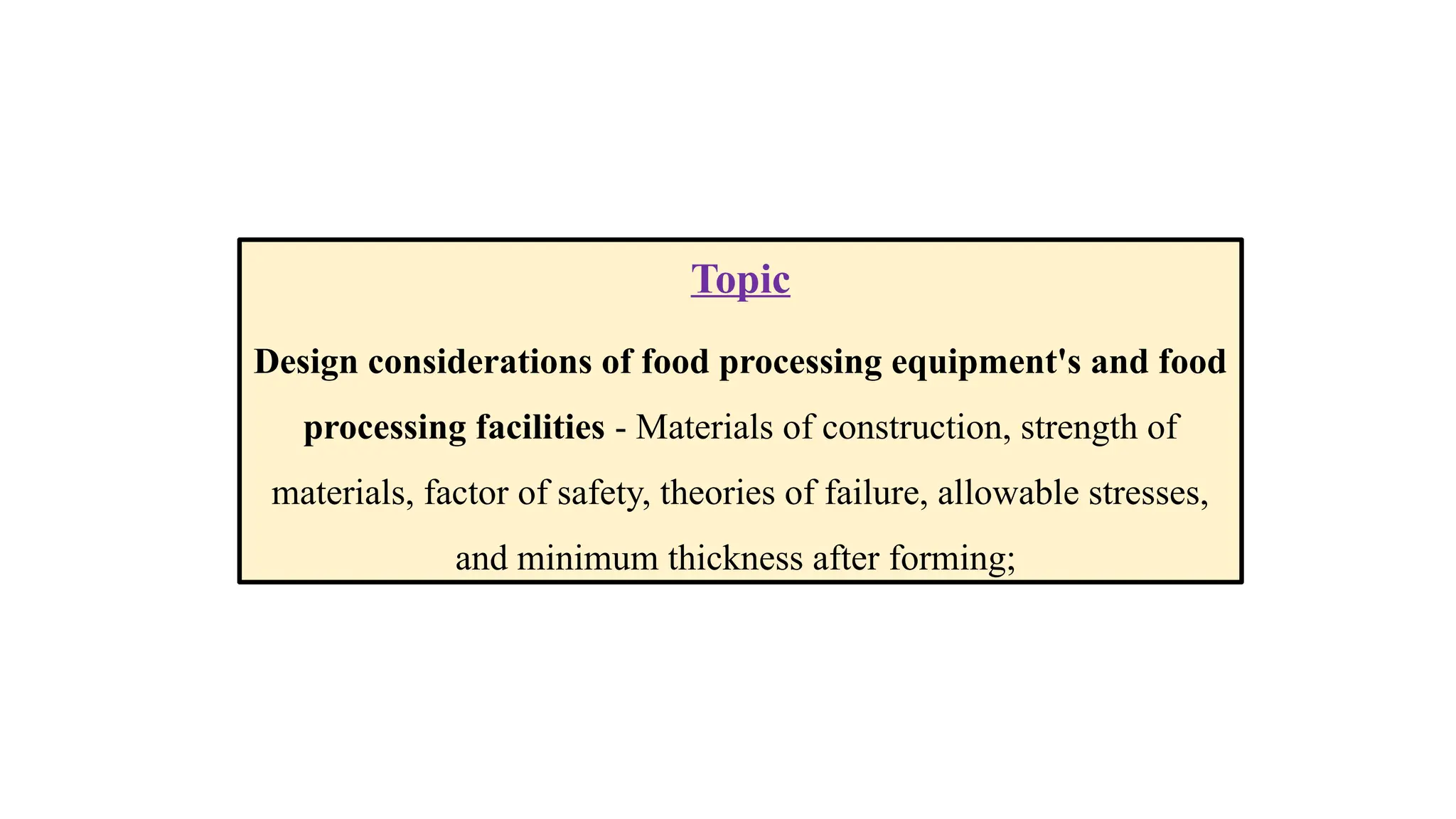 Food plant layout and design in food processing | PPTX