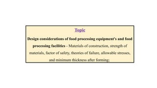 Food plant layout and design in food processing | PPTX