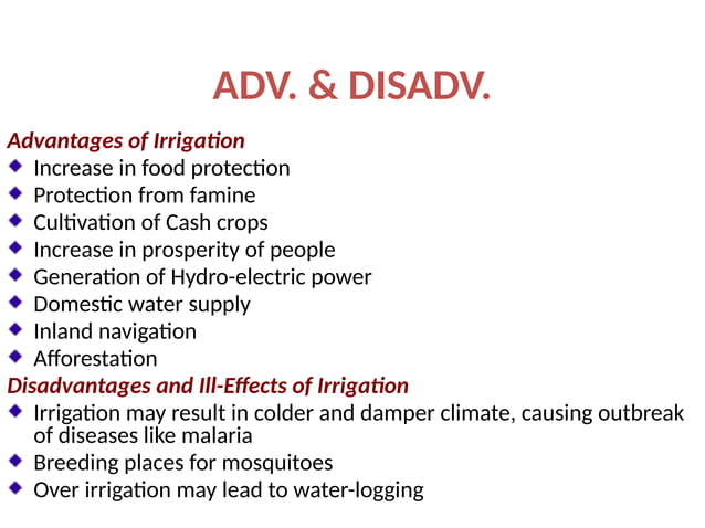 UNIT - 4 - Irrigation duty crop period alignment of canals | PPT