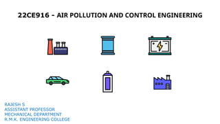 Air Pollution and Control Engineering unit 4 PPT | PPTX