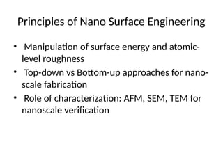 Unit - 4 Nano surface generation PE.pptx