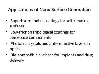 Unit - 4 Nano surface generation PE.pptx