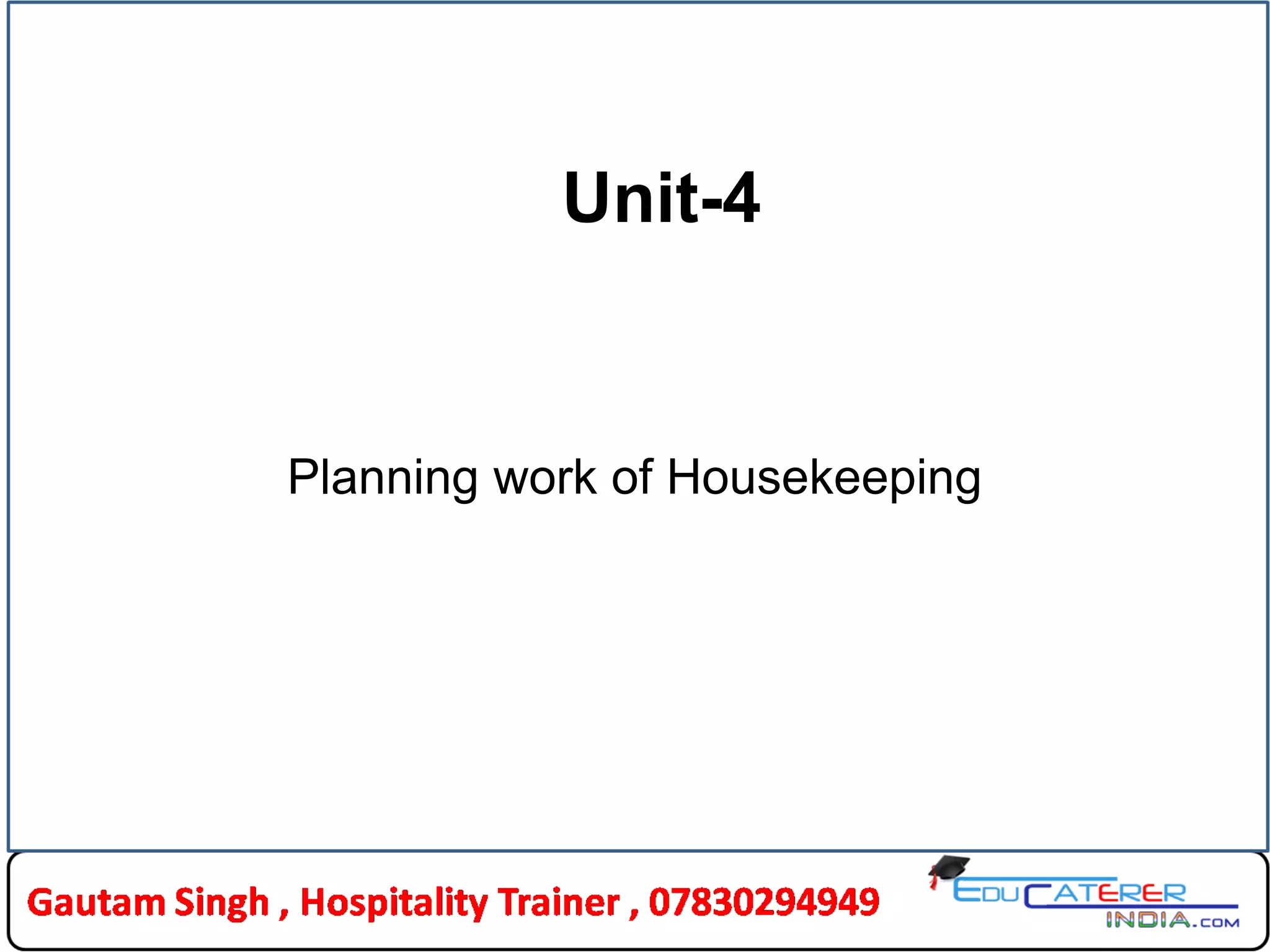 planning-work-of-housekeeping-dept | PDF