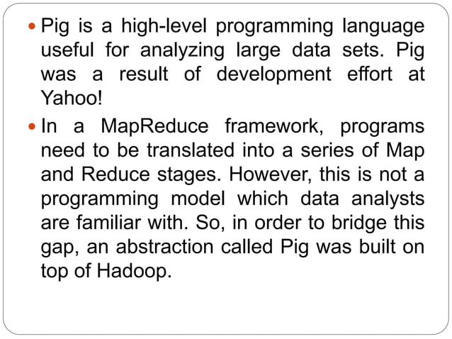 Unit 4-apache pig | PPT