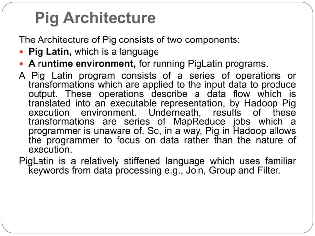 Unit 4-apache pig | PPTX