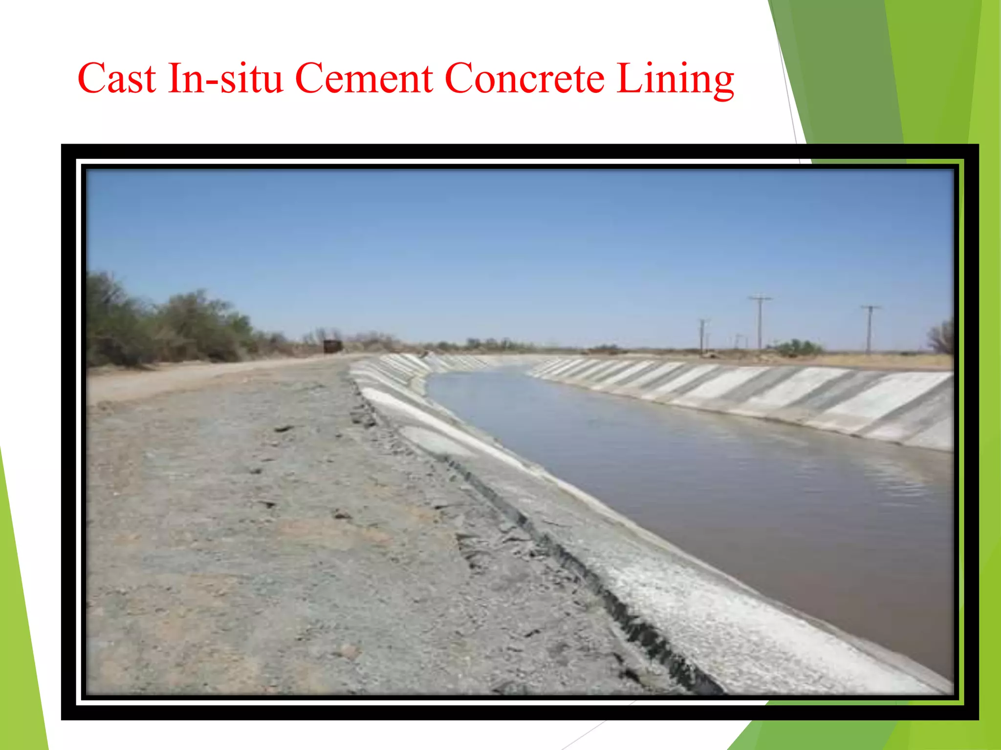 Unit 4-canal lining | PPTX