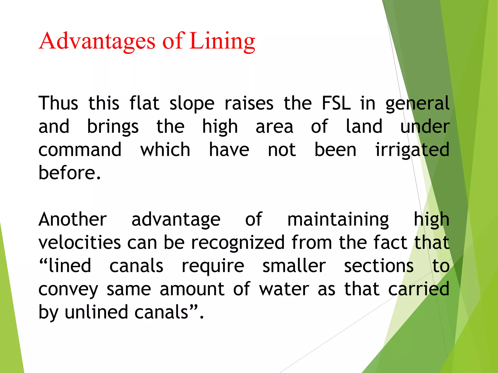 Unit 4-canal lining | PPTX