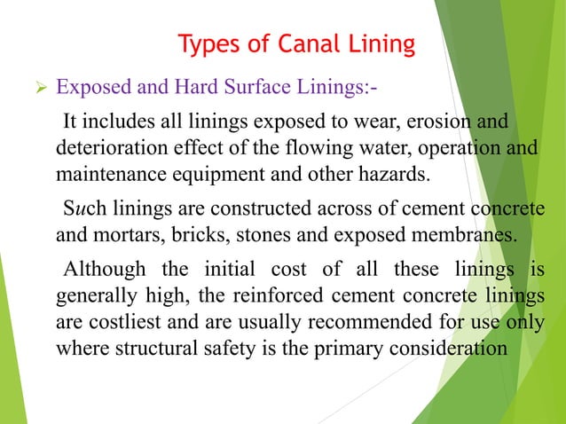 Unit 4-canal lining | PPT