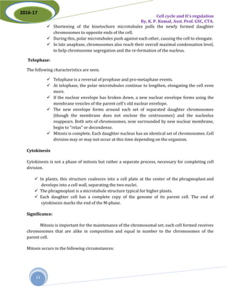 Unit 4-cell cycle and cell division | PDF