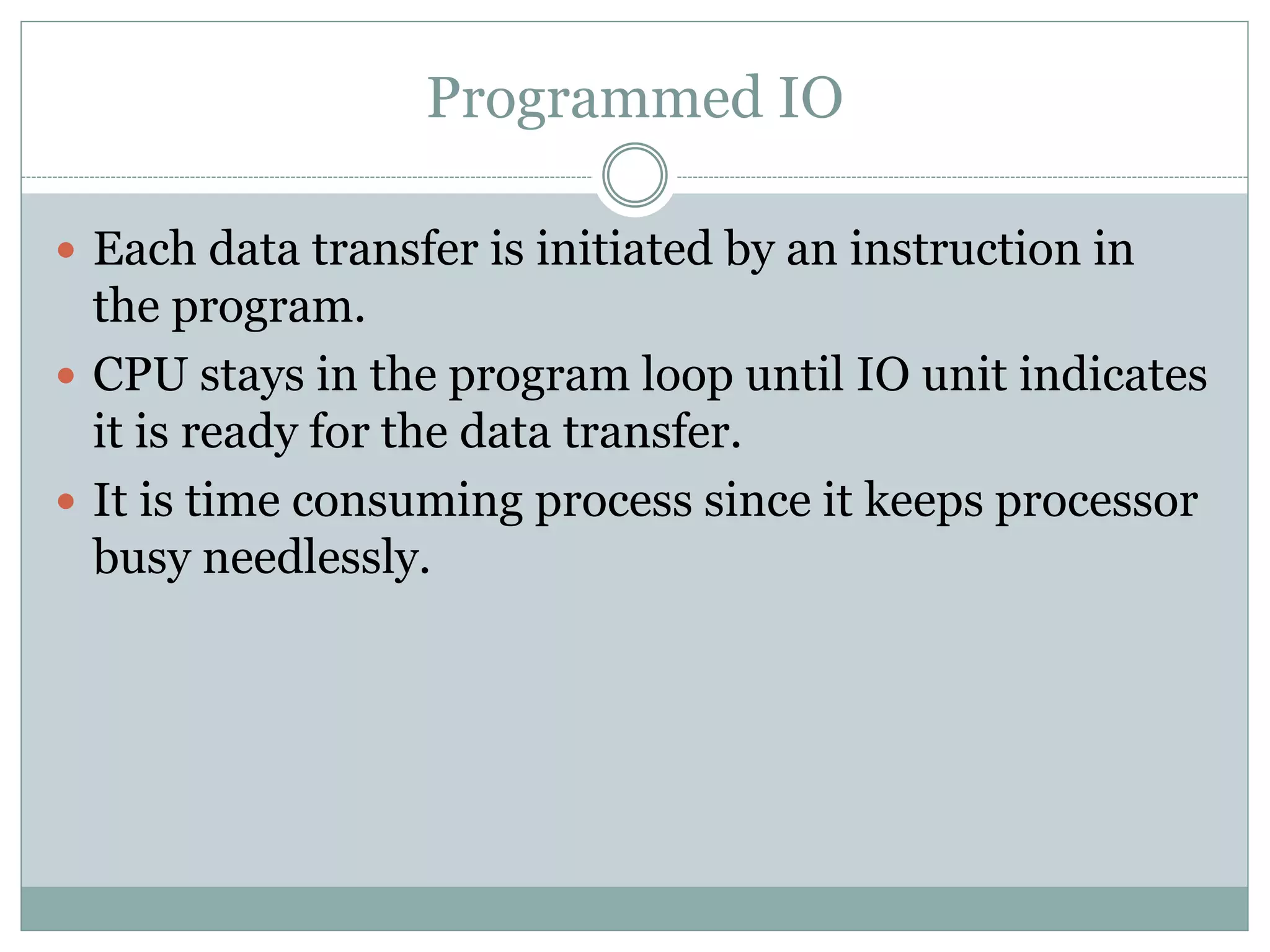 Unit 4-input-output organization | PDF