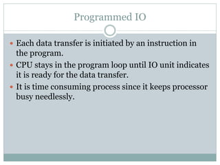 Unit 4-input-output organization | PDF