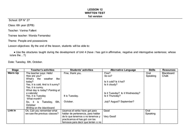 Unit 4-lesson-7-interrogative | DOCX | Homework and Study | Education