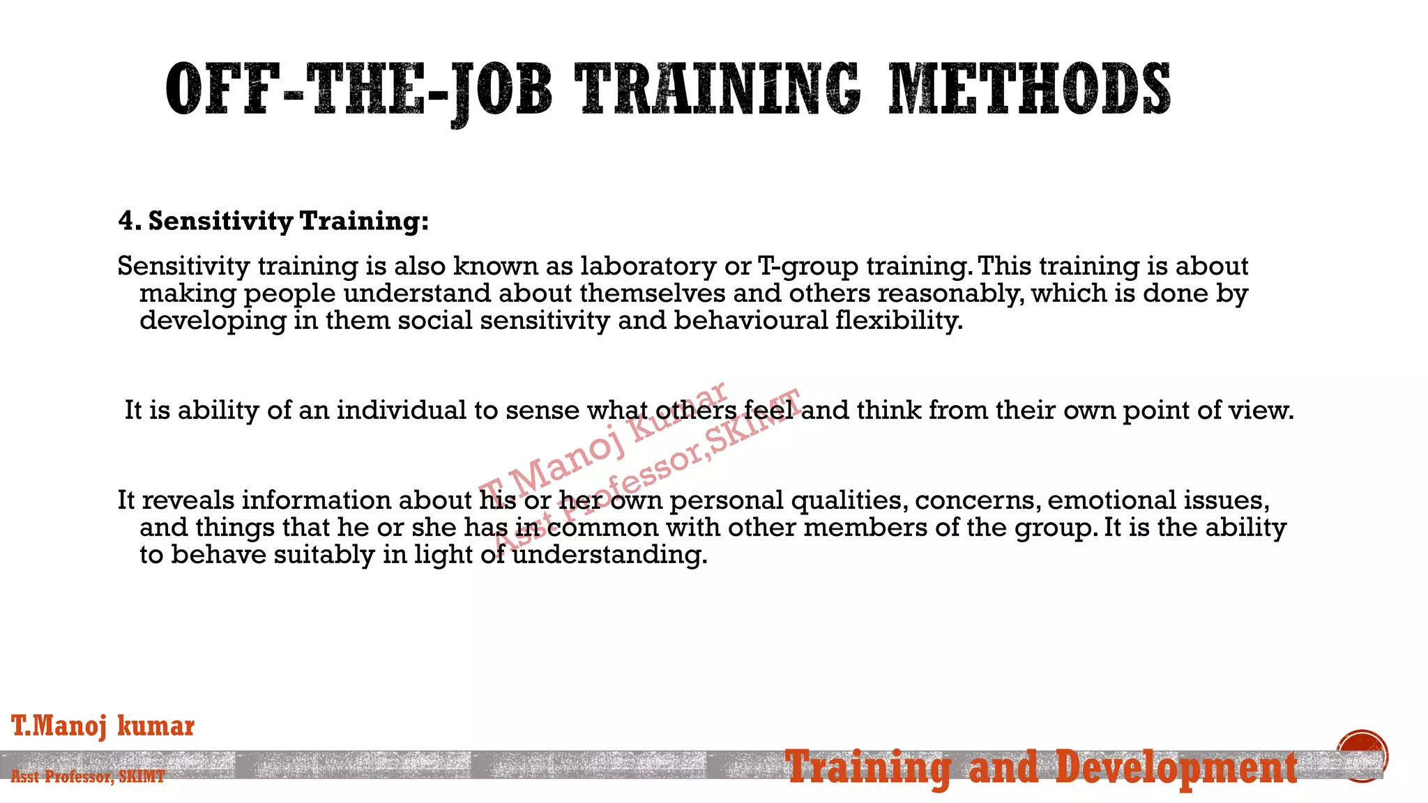 Unit 4-methods of training pptx | PDF