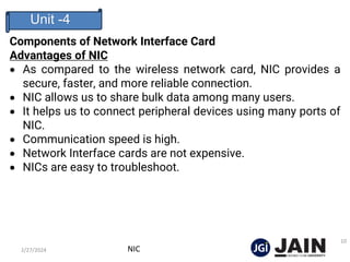 Unit-4 - Slides.pdf on the topic of network devices | PPT