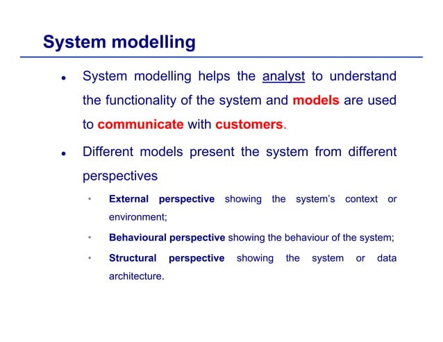 Unit 4- Software Engineering System Model Notes | PDF | Databases ...