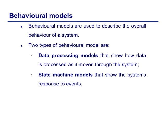Unit 4- Software Engineering System Model Notes | PDF | Databases ...