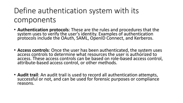 Unit-4-User-Authentication.pptx | Internet | Computing