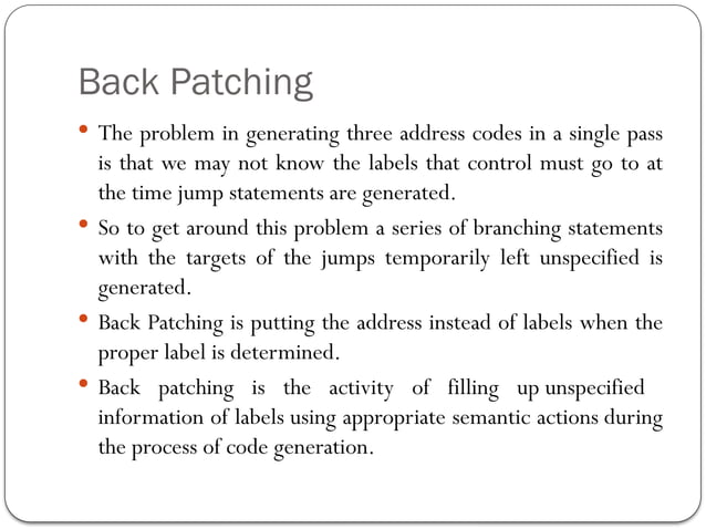 complier design unit 4 for helping students | PPT