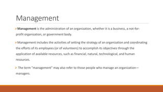 Management Concepts | PPTX