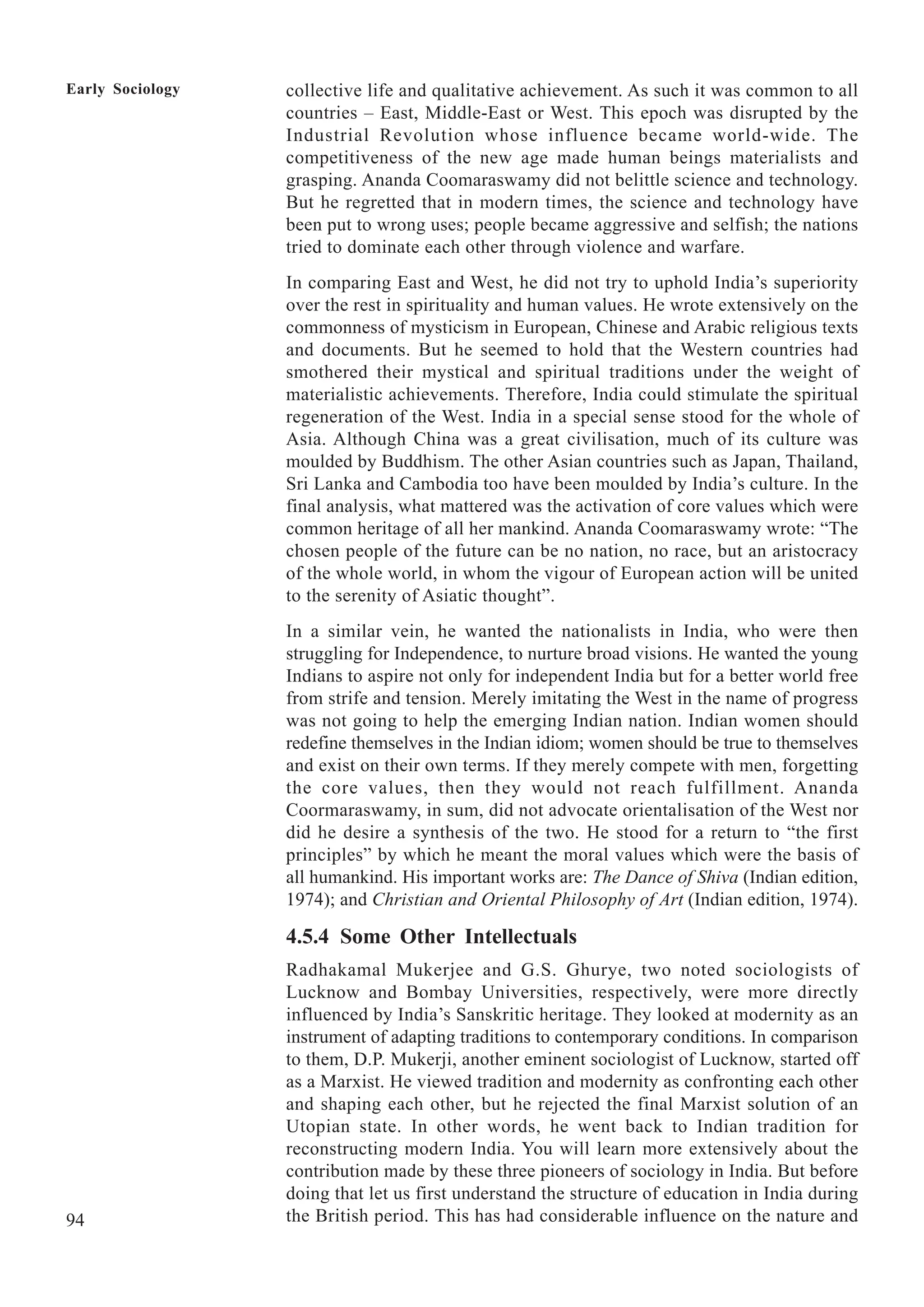 history and development of sociology in India | PDF