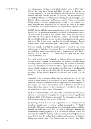 history and development of sociology in India | PDF
