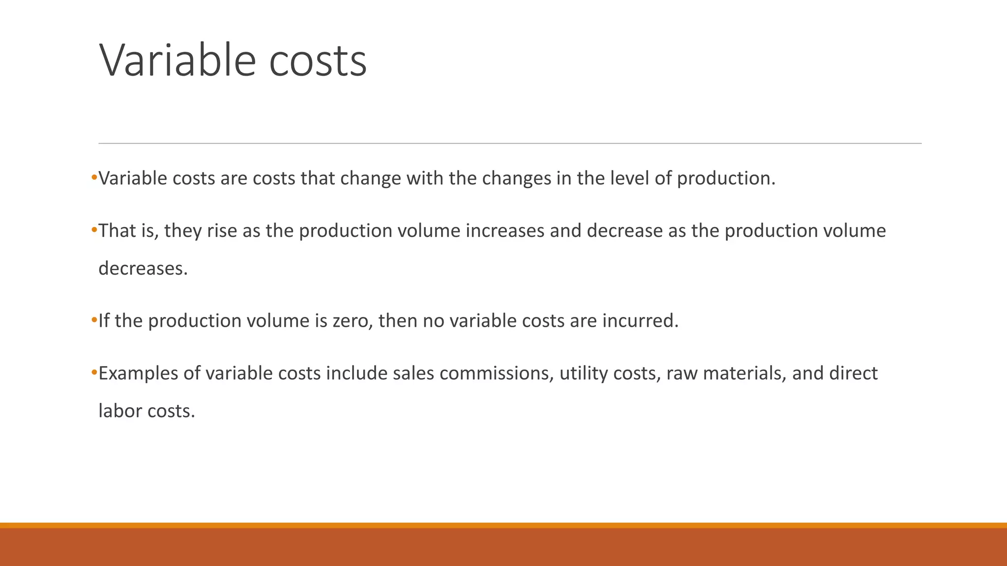 Production Cost Concepts (ppt) | PPTX