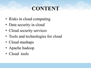 Unit 4 -Cloud Computing and security | PPT