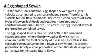 Types of Sewers according to material.... | PPT