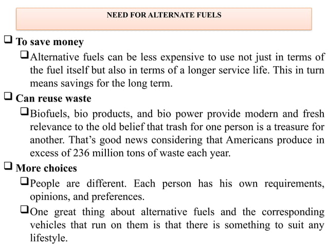 UNIT-4 Alternate fuels types and performance.pptx