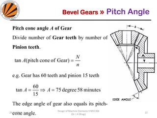 Unit 4 bevel gears | PDF