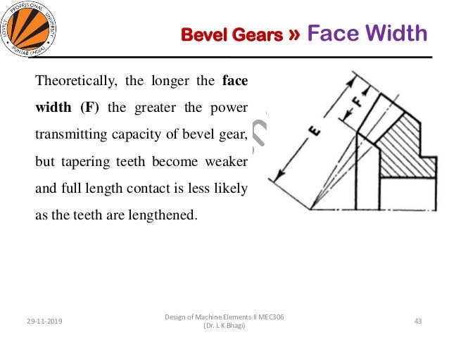 Unit 4 bevel gears