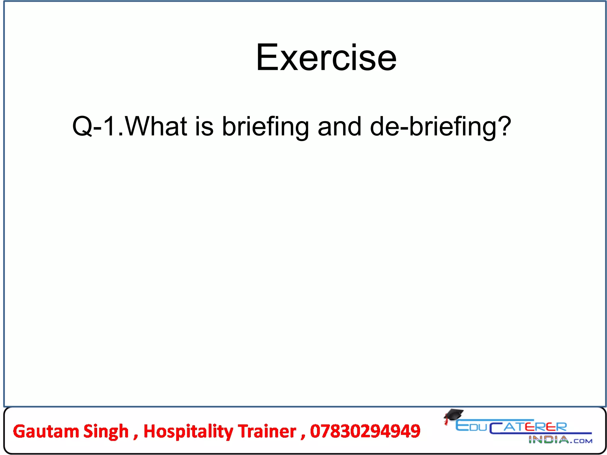 briefing-and-de-briefing | PDF