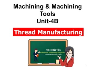 Unit 4B Thread Manufacturing | PPTX