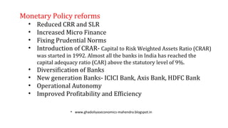 Unit 4 c) changes in policy perspectives role of institutional ...