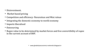Unit 4 c) changes in policy perspectives role of institutional ...