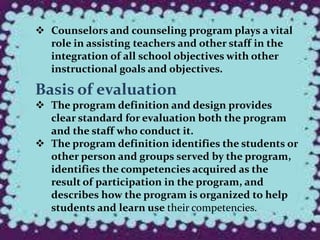 counseling psychology- evaluation of counseling | PPTX