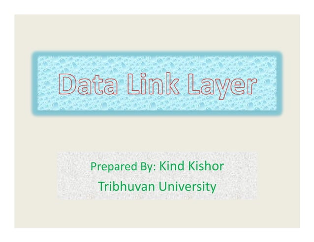 Unit 4 data link layer | PDF