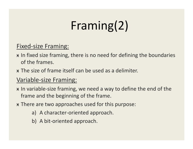 Unit 4 data link layer | PDF