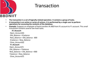 Unit 4 dbms | PPTX