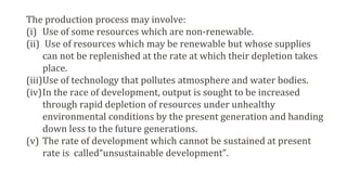 Unit 4 d) Environment and Development | PPTX