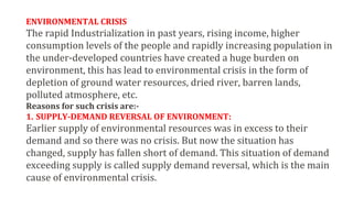 Unit 4 d) Environment and Development | PPTX