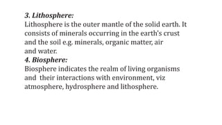 Unit 4 d) Environment and Development | PPTX