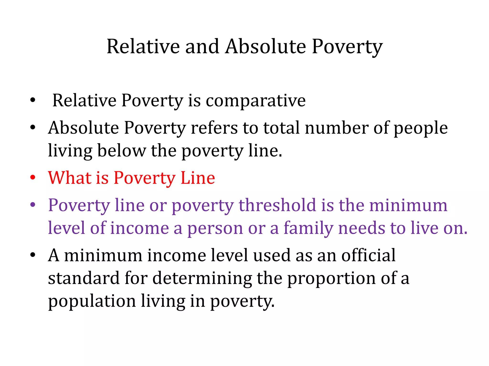 Unit 4 d) Poverty in India | PPT