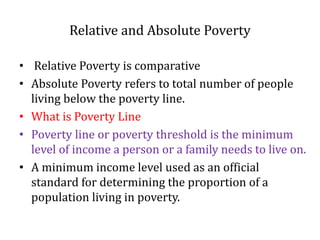 Unit 4 d) Poverty in India | PPT